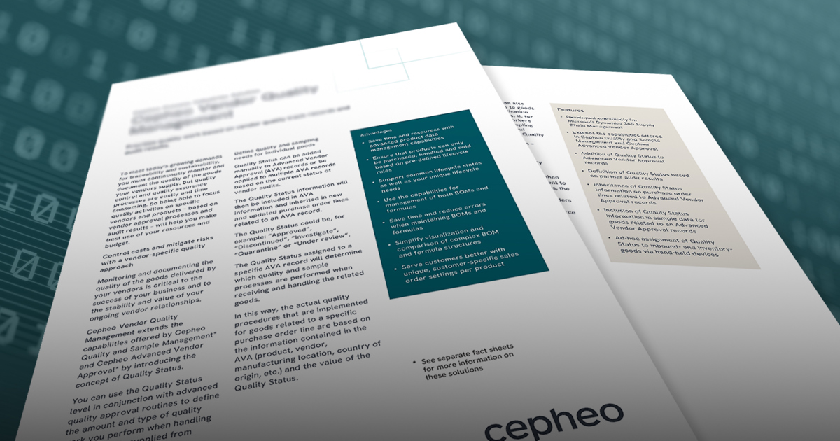 Cepheo Global Data Management: Ensure data accuracy worldwide